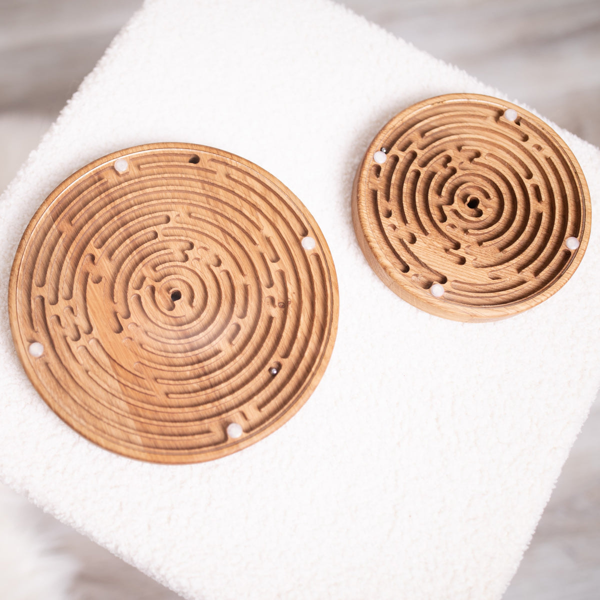 Double-sided wooden labyrinth game, maze – THREEWOOD