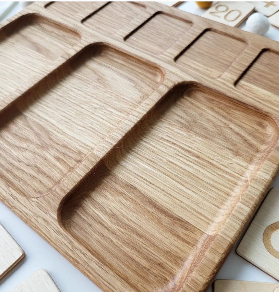 Montessori math board 1-20 with 3 sections – THREEWOOD